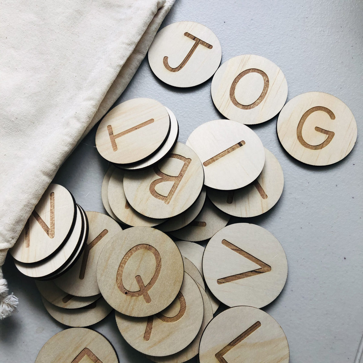 Wooden Alphabet Set || UPPERCASE – Sand & Willow